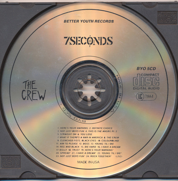 Buy 7 Seconds : The Crew CD Online from Sit and Spin Records for a ...
